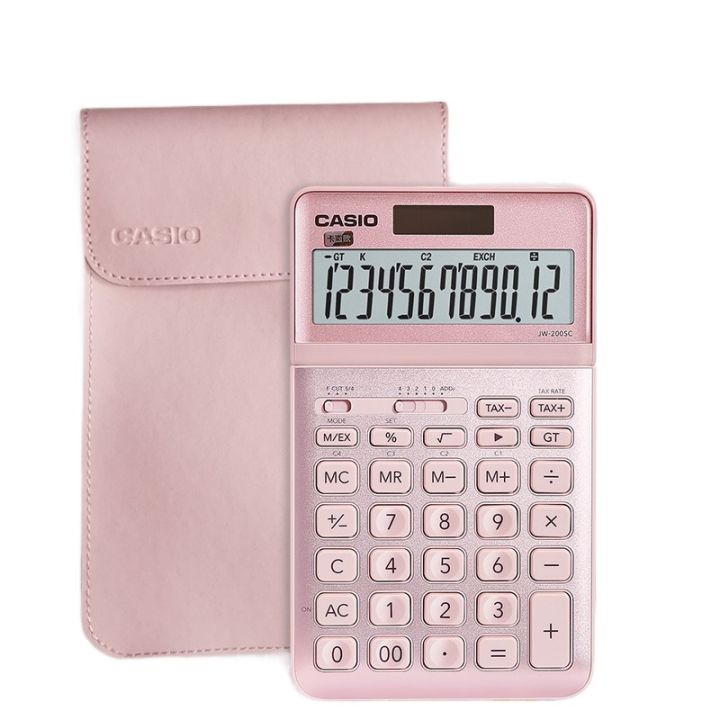 casio calculator Jw200sc Stylish Desktop Calculator In with Free Case ...