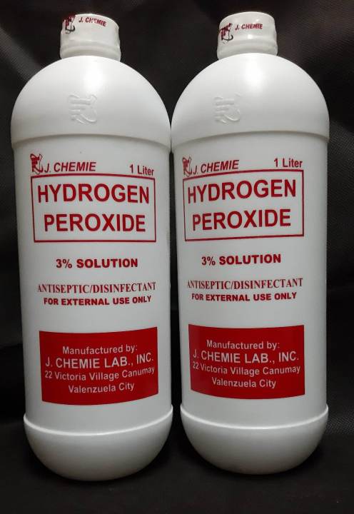 1LITER J.CHEMIE HYDROGEN PEROXIDE 3% SOLUTION ANTISEPTIC/ DISINFECTANT ...