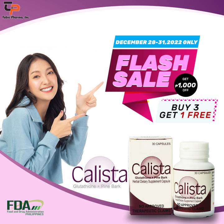 CALISTA GLUTATHIONE 3+1 LIMITED OFFER ONLY | Lazada PH