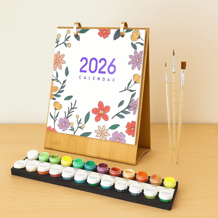 NEXUS 2026 Edition Desk Calendar 12 Month Handmade Table Planner Unique ...