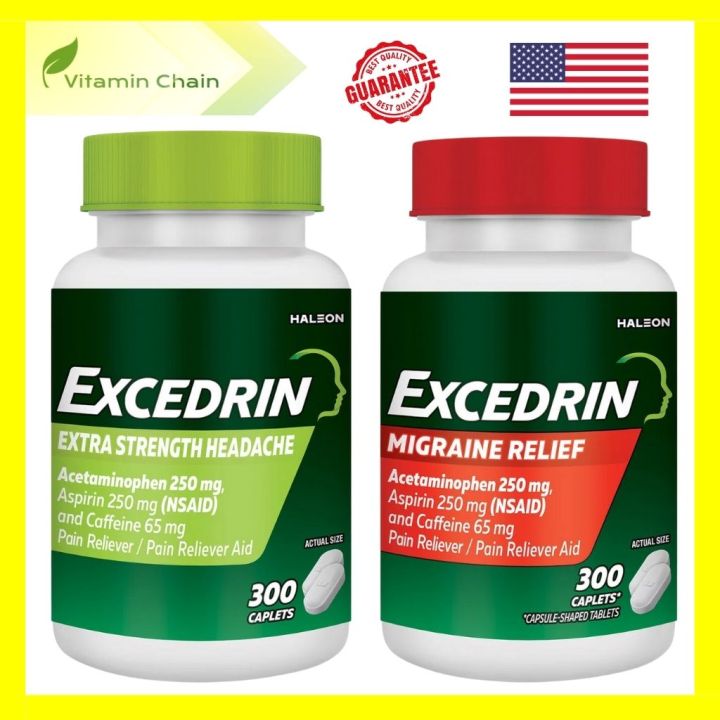 Excedrin GREEN/RED for Headache Relief | Lazada PH