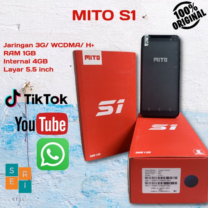 Handphone MITO Android S1 Promo Cuci Gudang Murah RAM 1GB Internal 4GB ...