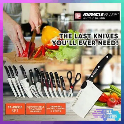 Multifunctional Miracle Blade World Class 13 Piece Knife Set Chef Knife ...