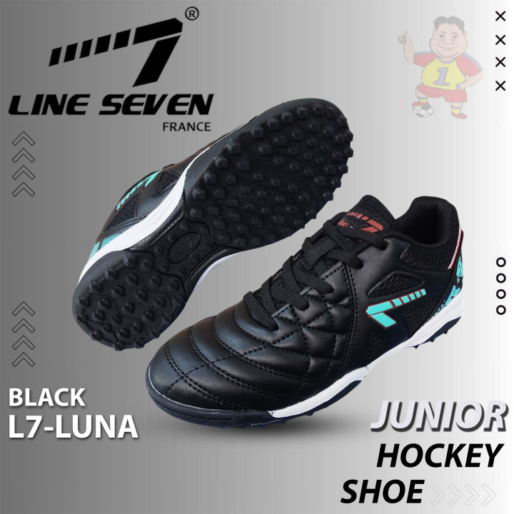 Line 7 Original Junior Hockey Shoe Turf Shoe Kasut Hoki L7-LUNA Black | Lazada