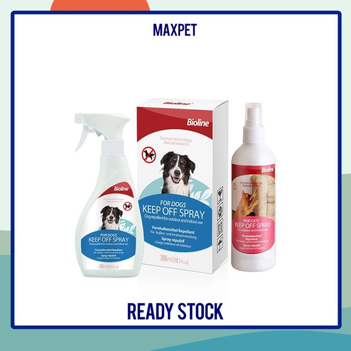 [MaxPet] Bioline Keep Off Spray-Dog 300ml/Cat 175ml / 狗猫用趋避喷剂 | Lazada
