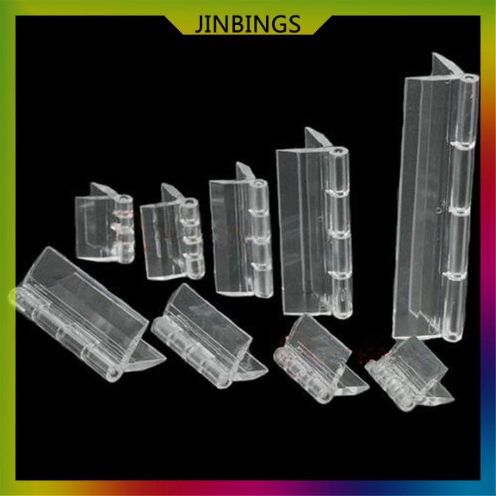 JINBINGS 10PCS Durable Clear Acrylic Folding Hinges Transparent ...