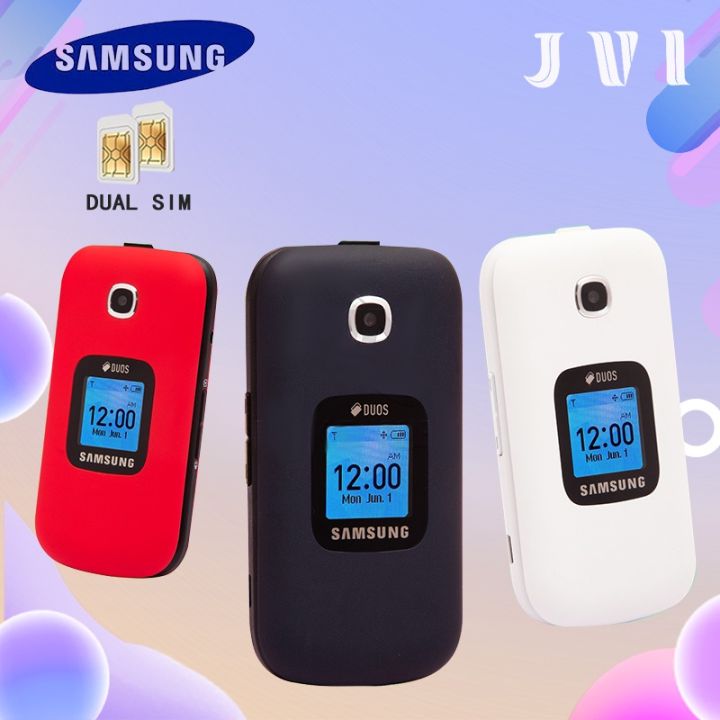 COD original Samsung flip phone B311V GSM mobile phone Dual SIM durable ...
