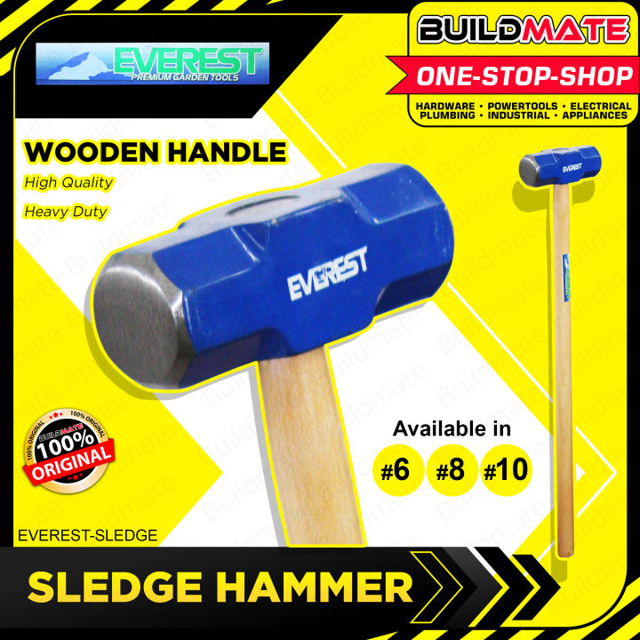 BUILDMATE x Everest Heavy Duty Sledge Hammer With Wooden Handle Set #6 ...