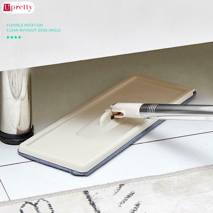 Upretty Mop and Bucket with Wringer Set Hands-Free Flat Floor Mop and Bucket Cleaning Lazy Tool ...