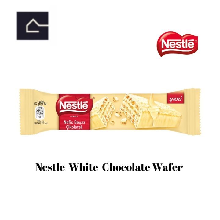 Nestle white chocolate wafer เนสท์เล่ ไวท์ ช็อกโกแลต เวเฟอร์ ขนาด 27 ...