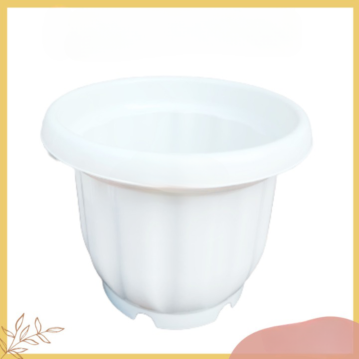 Promo!! 6 pot putih ukuran 50 cm / 3 Pot jumbo besar gloria 50 Cm / 1 ...