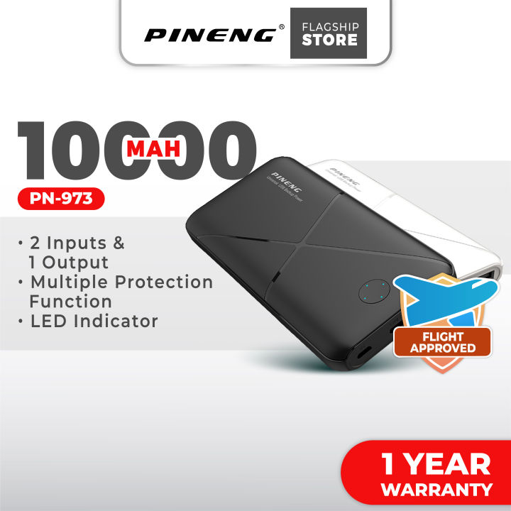 Pineng PN-973 10000mAh Powerbank One Output Lithium Polymer Power Bank ...