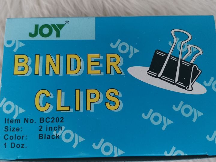 Joy Binder Clips 2inch /1-5/8inch/1inch / 3/4 inch Black 12pcs | Lazada PH