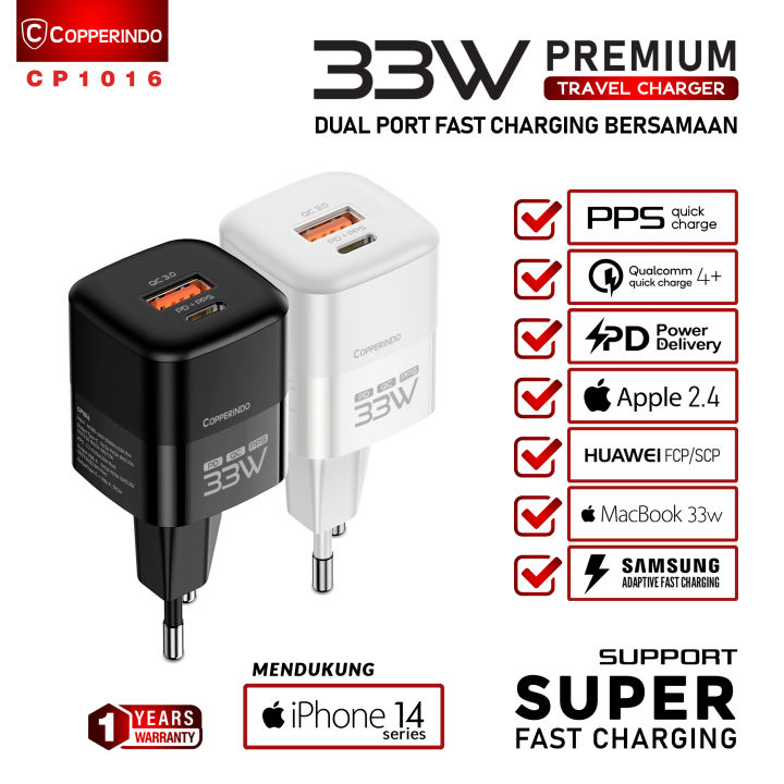 COPPER Charger CP1016 - 33W Fast Charging PPS+PD+QC | Lazada Indonesia
