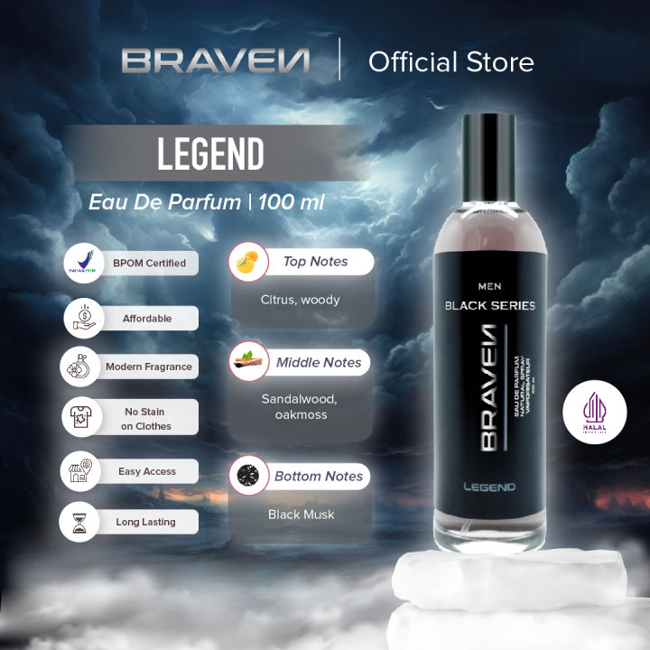 Braven Black Legend Eau De Parfum 100ml | Lazada Indonesia