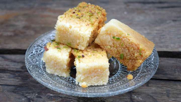 DELICIOUS MILK CAKE/ LESS SUGAR BARFI PUNJABI SWEETS/NORTH INDIAN ...