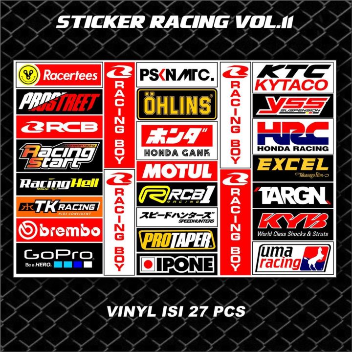 Sticker Racing / Stiker Motor / Logo Motor / variasi / stiker balap JDM ...