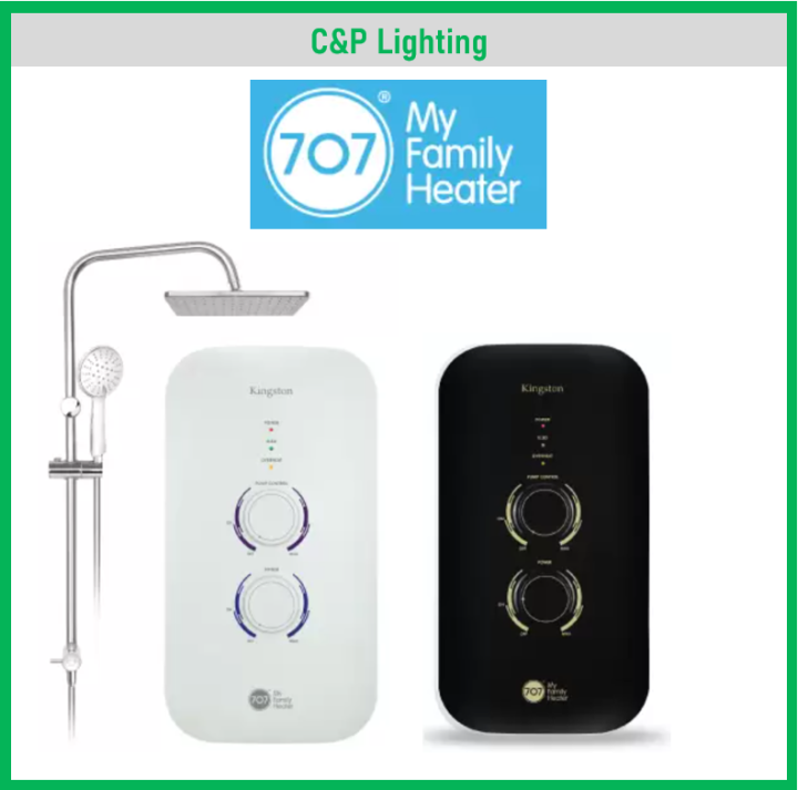 707 Kingston Instant Water Heater with DC Booster Pump and Rain Shower ...