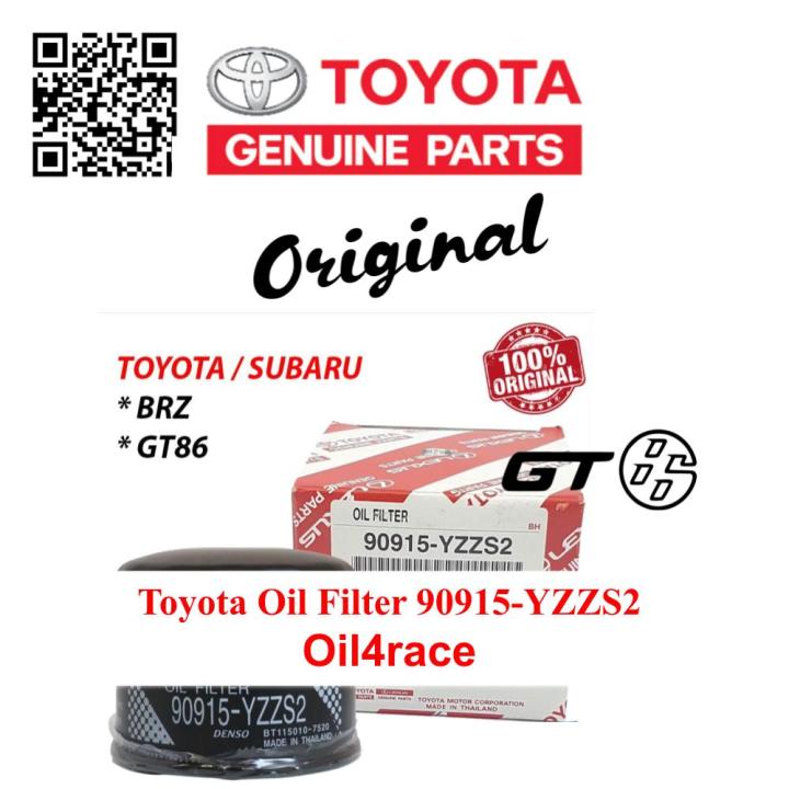 Genuine Toyota Oil Filter (Original) 90915-YZZS2 - for Toyota GT86 | Lazada