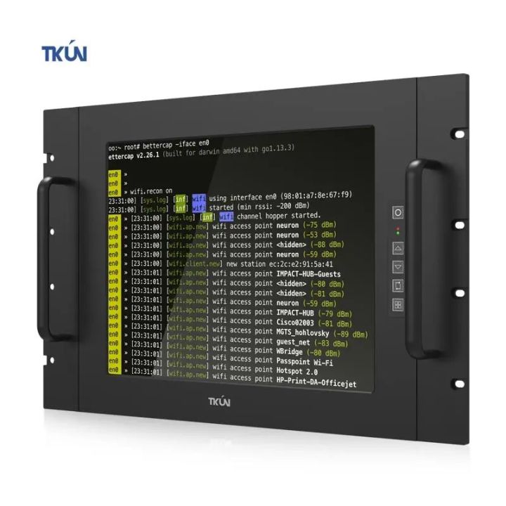 Customizable 1000 nits Rack-mounted 19/17/15 inch industrial touch ...
