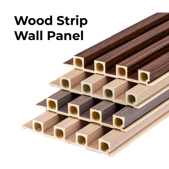 [Sole One Furniture] Wall Panel Wood Strip Grille Wainscoting / Fluted ...