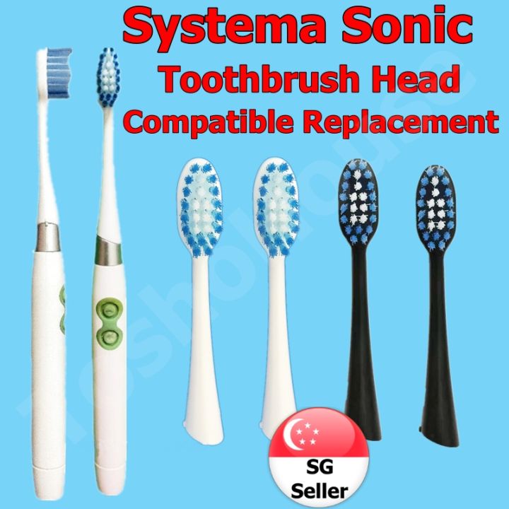 [SG] Systema Sonic Electric Toothbrush Head Compatible Refill | Lazada ...