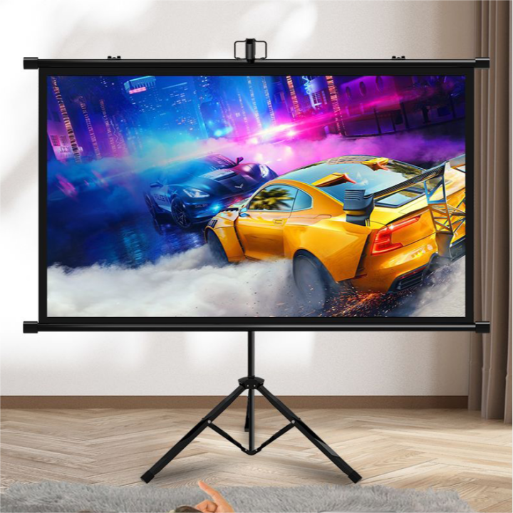 Fiberglass Tripod Projector Screen Portable Fiberglass Projector Screen ...