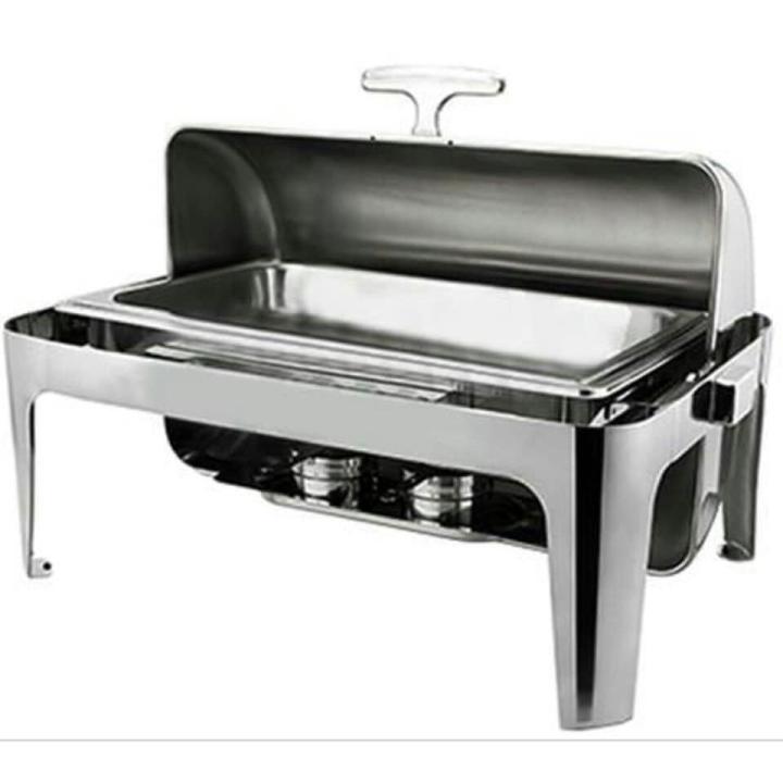Roll top Rectangle Stainless Chafing Dish Food Warmer Roll top food ...
