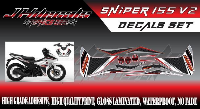 YAMAHA SNIPER 155 V2 DECALS SET | Lazada PH