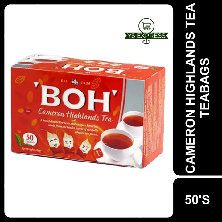 BOH Cameron Highlands Tea Teabags 50'S - Teh Cameron Highlands Uncang | Lazada