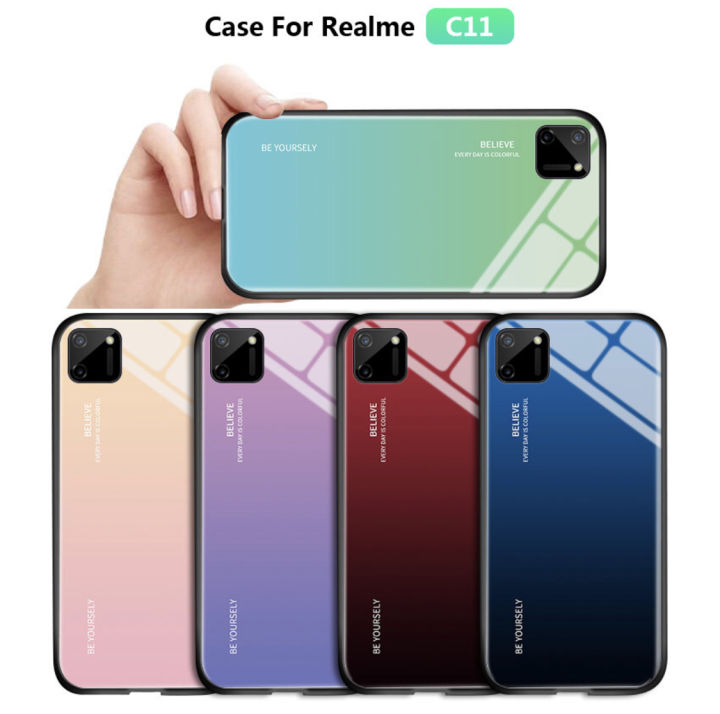 [ ส่งจากไทย ] Case Realme C11 2021 เคสเรียวมี เคสกระจก เคสกันกระแทก เค ...
