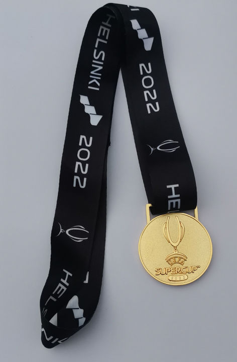 UCL 2022 Super Cup Champions League Helsinki Gold Medal Winner Real ...
