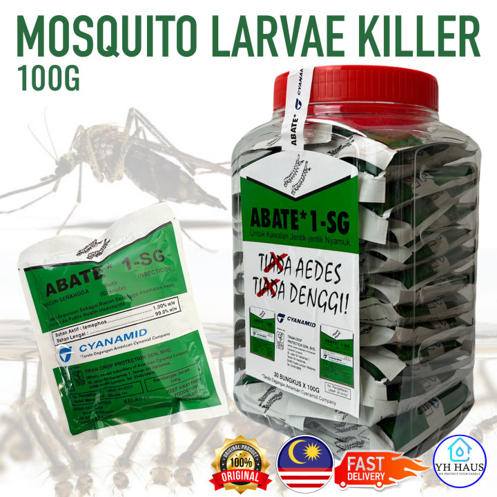 ABATE 1.G AEDES Mosquito Larvae Killer (100G) Kawalan Jentik-jentik Nyamuk Racun Serangga | Lazada