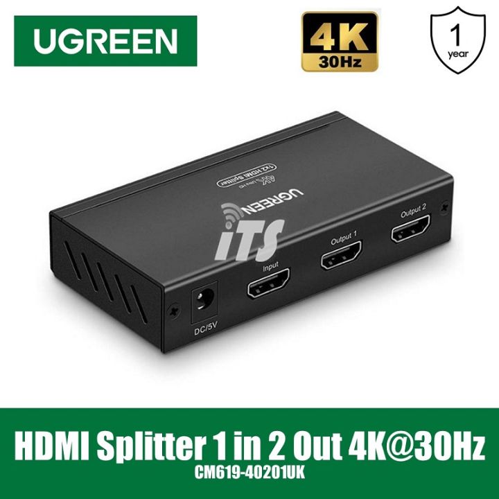 UGREEN 1 In 2 Out HDMI Splitter 4K@30Hz | Lazada
