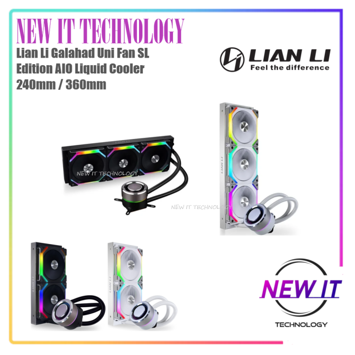 Lian Li Galahad Uni Fan SL Edition ARGB AIO Liquid Cooler 240mm / 360mm ...