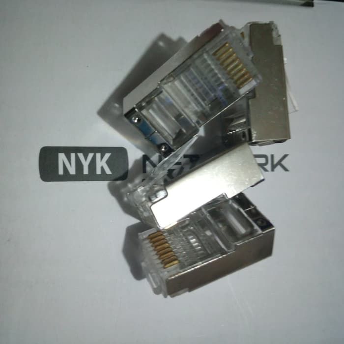 5 pcs connector rj 45 konektor pin rj45 besi NYK | Lazada Indonesia