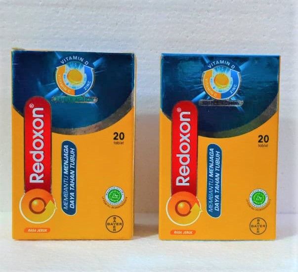Redoxon isi 20 Effervescent Tablet Double Action Vit C & Zinc Rasa ...