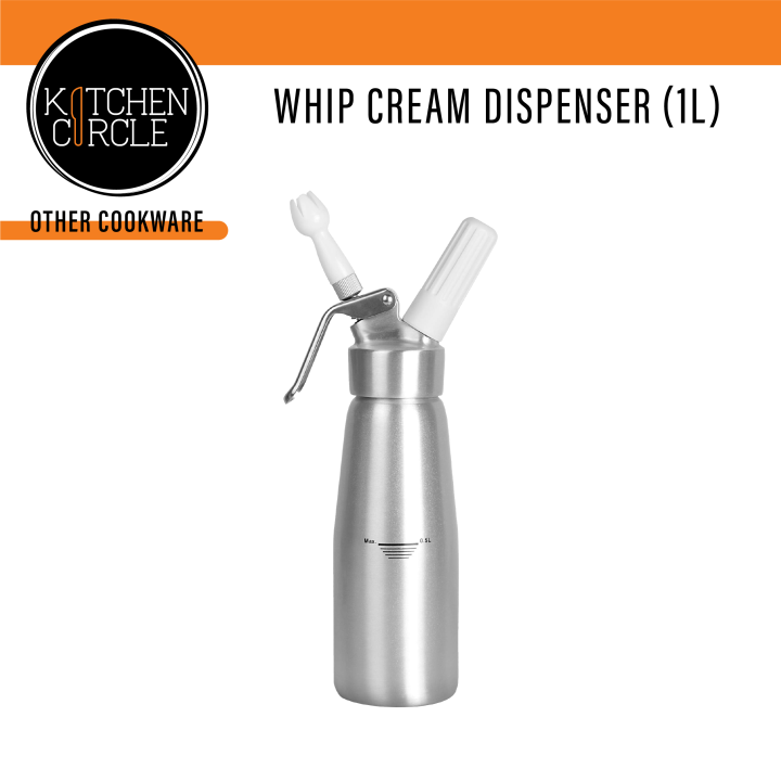 Kitchen Circle Whip Cream Dispenser Newest Arrival Silver 1000ml Ice ...