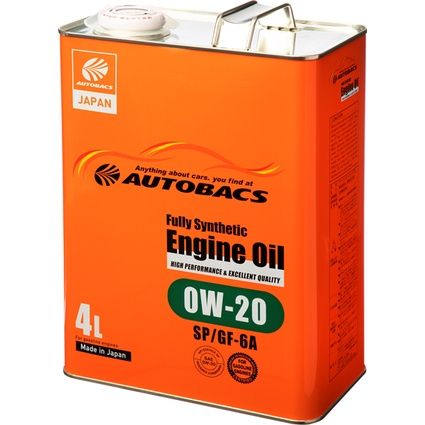 AUTOBACS Fully Synthetics Engine Oil (4L) 0W-20 | Lazada