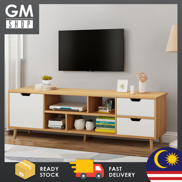 GMshop Multifunctional Modern Living Room TV Cabinet Space Saving TV ...