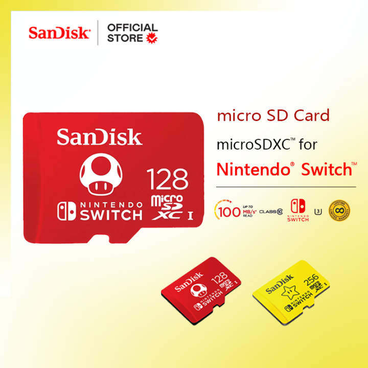 SanDisk Nintendo Switch 128GB/256GB MicroSD Card UHS-I C10 Memory Card | Lazada PH