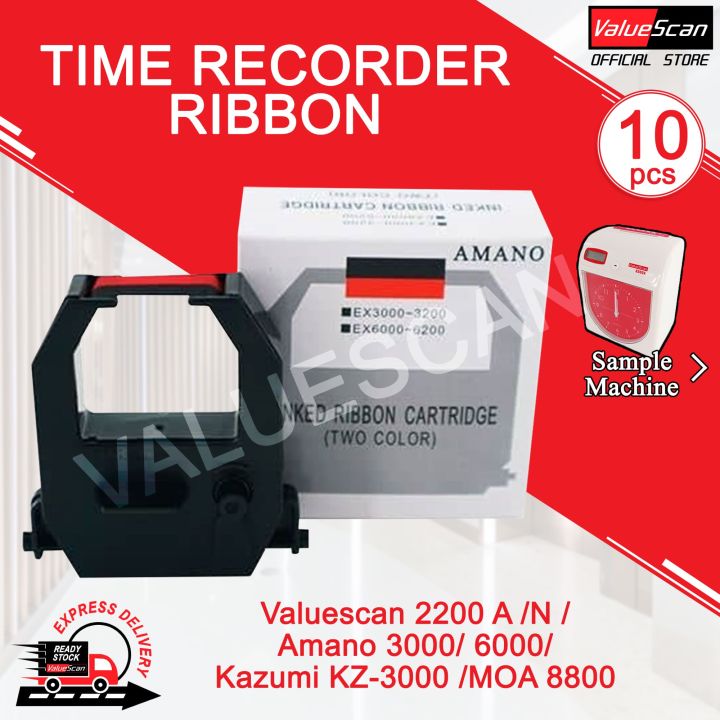 Amano EX-3000/3500/6000/6200 Original Ribbon Cartridge Time Recorder ...