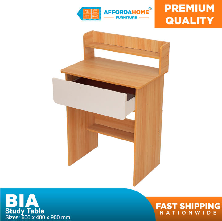 Affordahome Furniture - BIA Study Table with Storage Laminated Wood ...