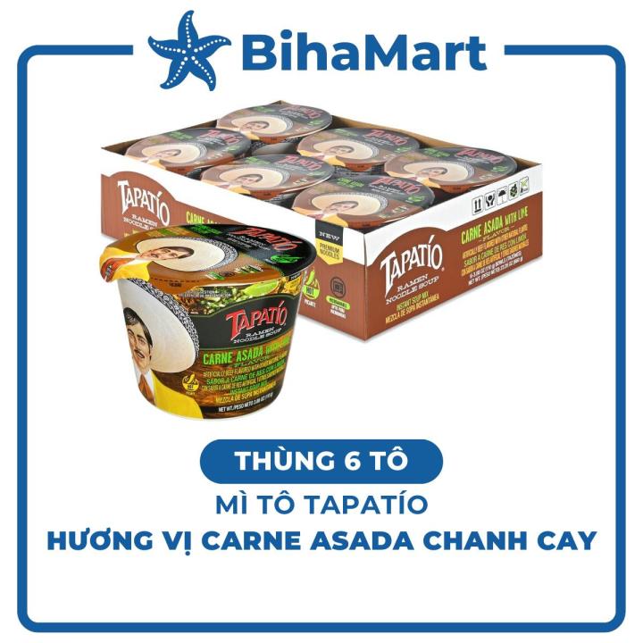 [THÙNG 6 TÔ] - TAPATÍO - Mì tô Tapatío hương vị Carne Asada chanh cay ...