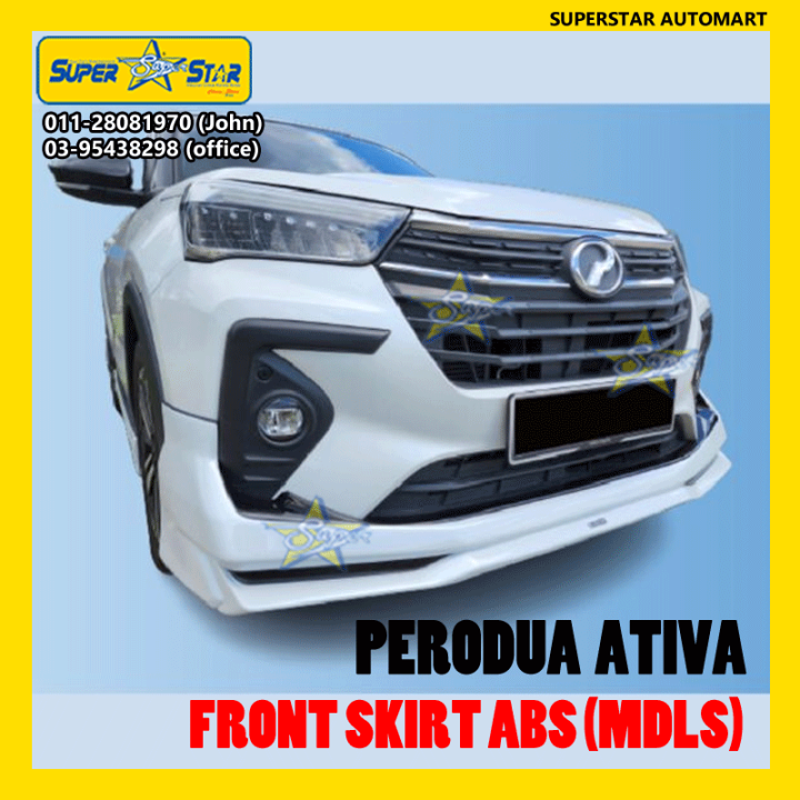 Perodua ativa Modellista bodykit body kit front side rear skirt lip ...