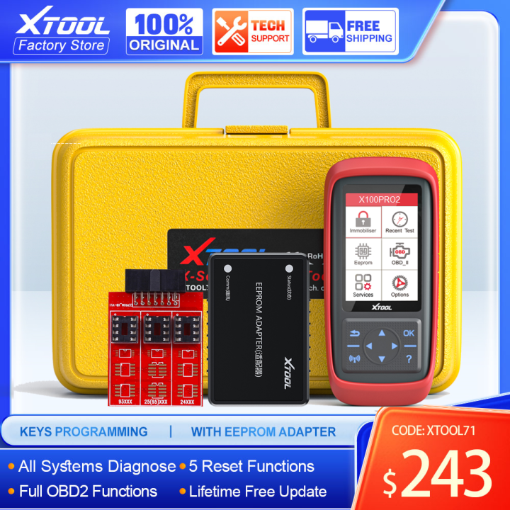XTOOL PRO2 X100การรีเซ็ตคีย์โปรแกรมเมอร์อัตโนมัติเครื่องมือวินิจฉัยรถ ...