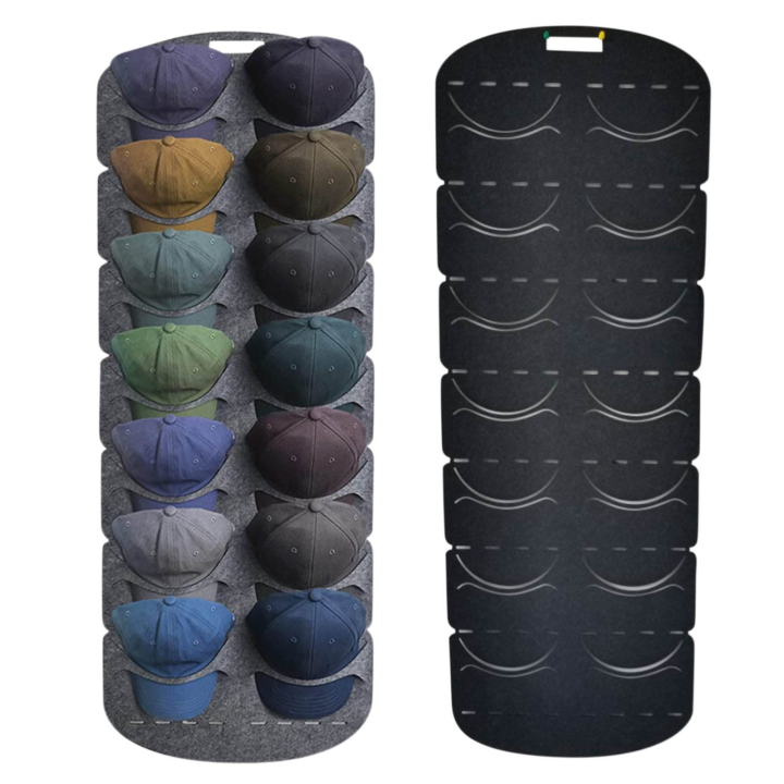 【Local delivery】Hat Storage Rack Baseball Cap Display Rack Felt Wall ...