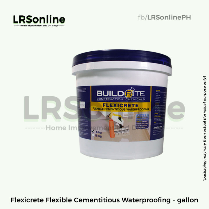 Flexicrete - Flexible Cementitious Waterproofing - gallon | Lazada PH