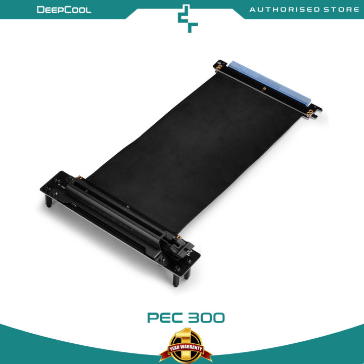 DEEPCOOL PEC300 PCI-E x16 Black Extended Ribbon Riser Cable (DP-EC ...