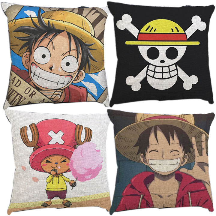 One Piece Pillow Case Luffy Nico Robin Pattern Cushion Cover Japanese ...